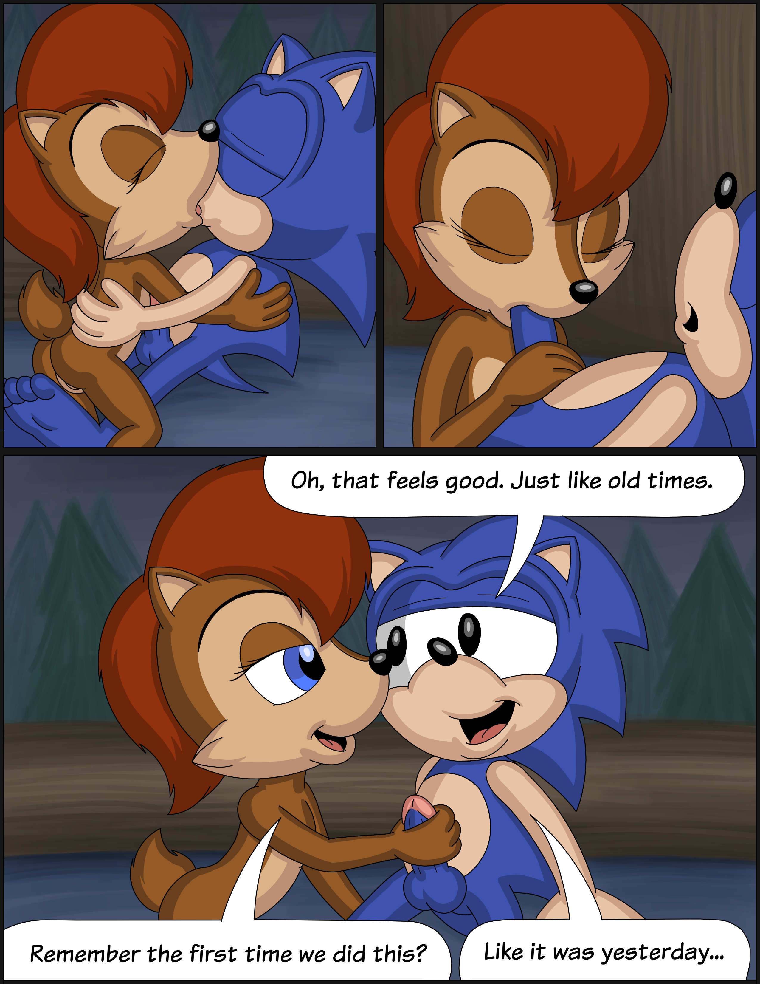 Rule 34 Absurd Res Anthro Archie Comics Comic Duo Fellatio Female Genitals Ground Squirrel