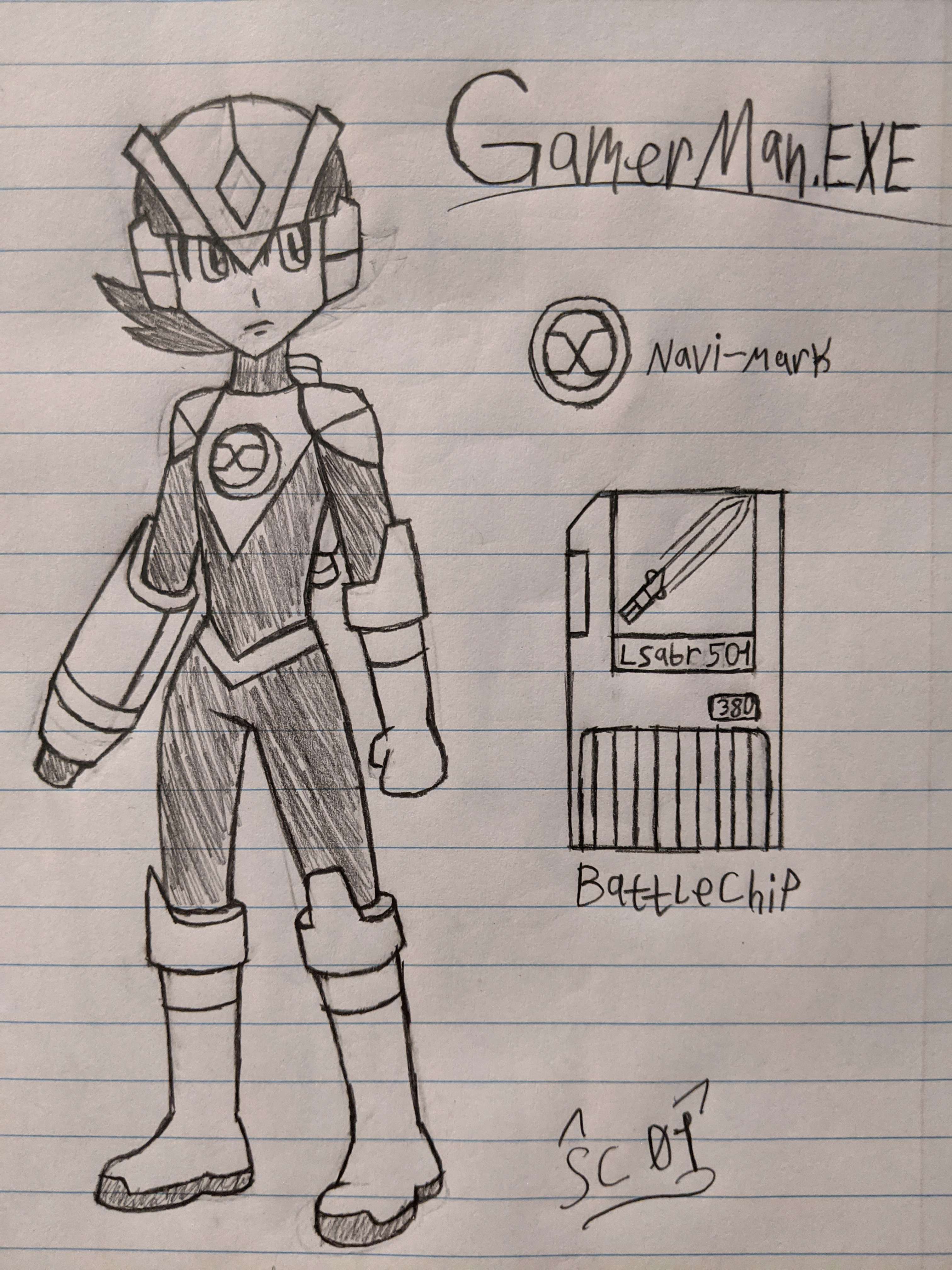 GamerMan.EXE Reference by SomeCat01