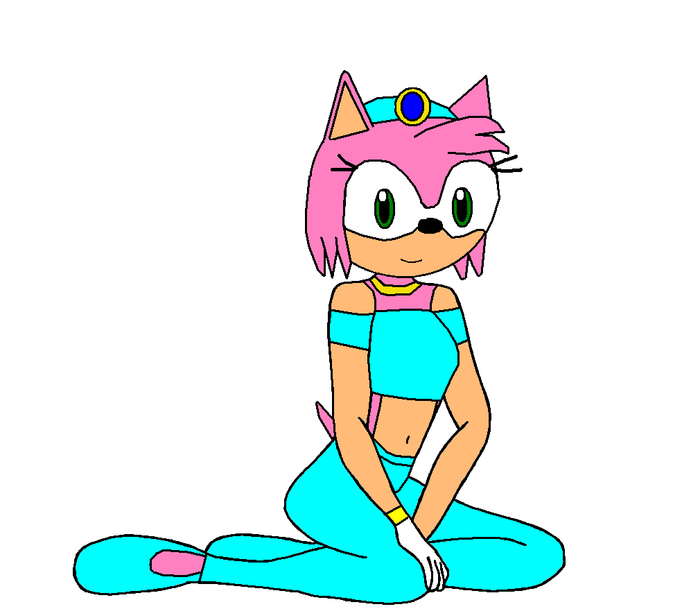 Amy As Princess Jasmine by SonicTUFFandMLP