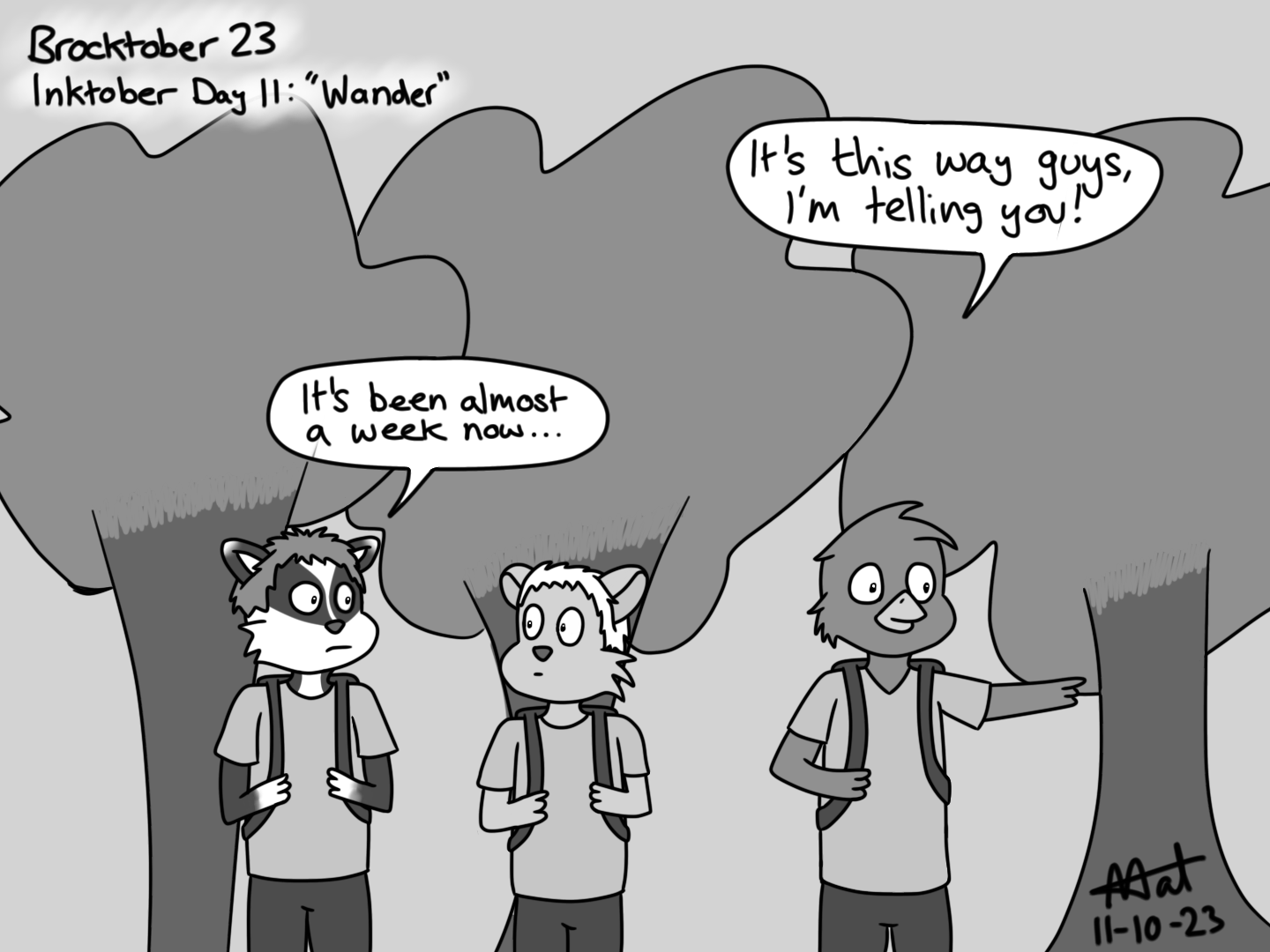 Inktober 11: Lost? by Matathesis