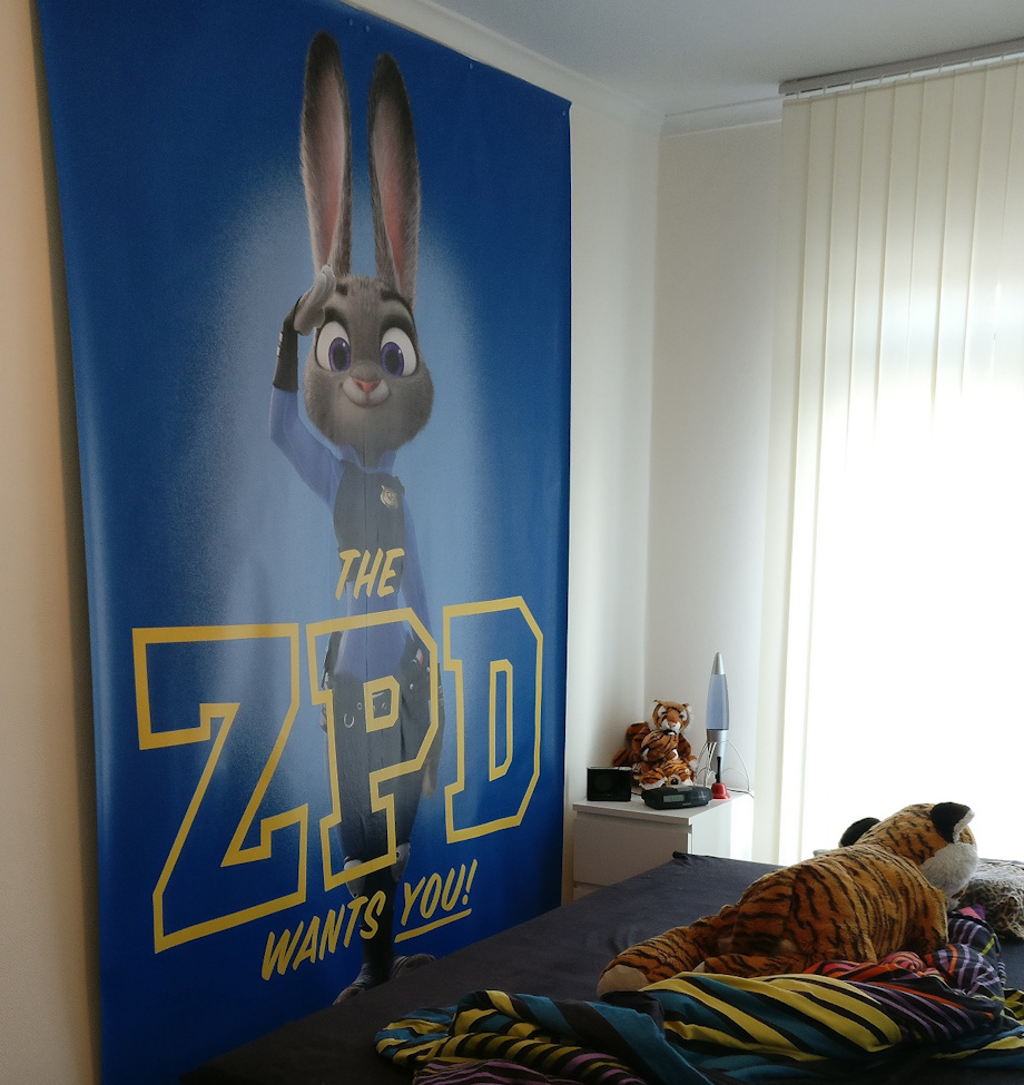 Giant Judy Hopps poster by RubberAnimations