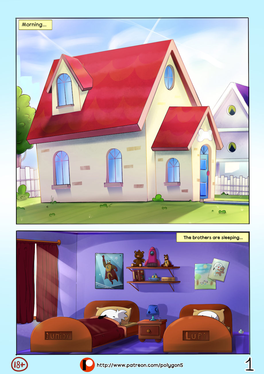 Play"kids" comic 1 page 1 by Polygon5