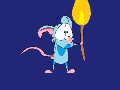 A Mouse with a Torch by PaintbrushStudios