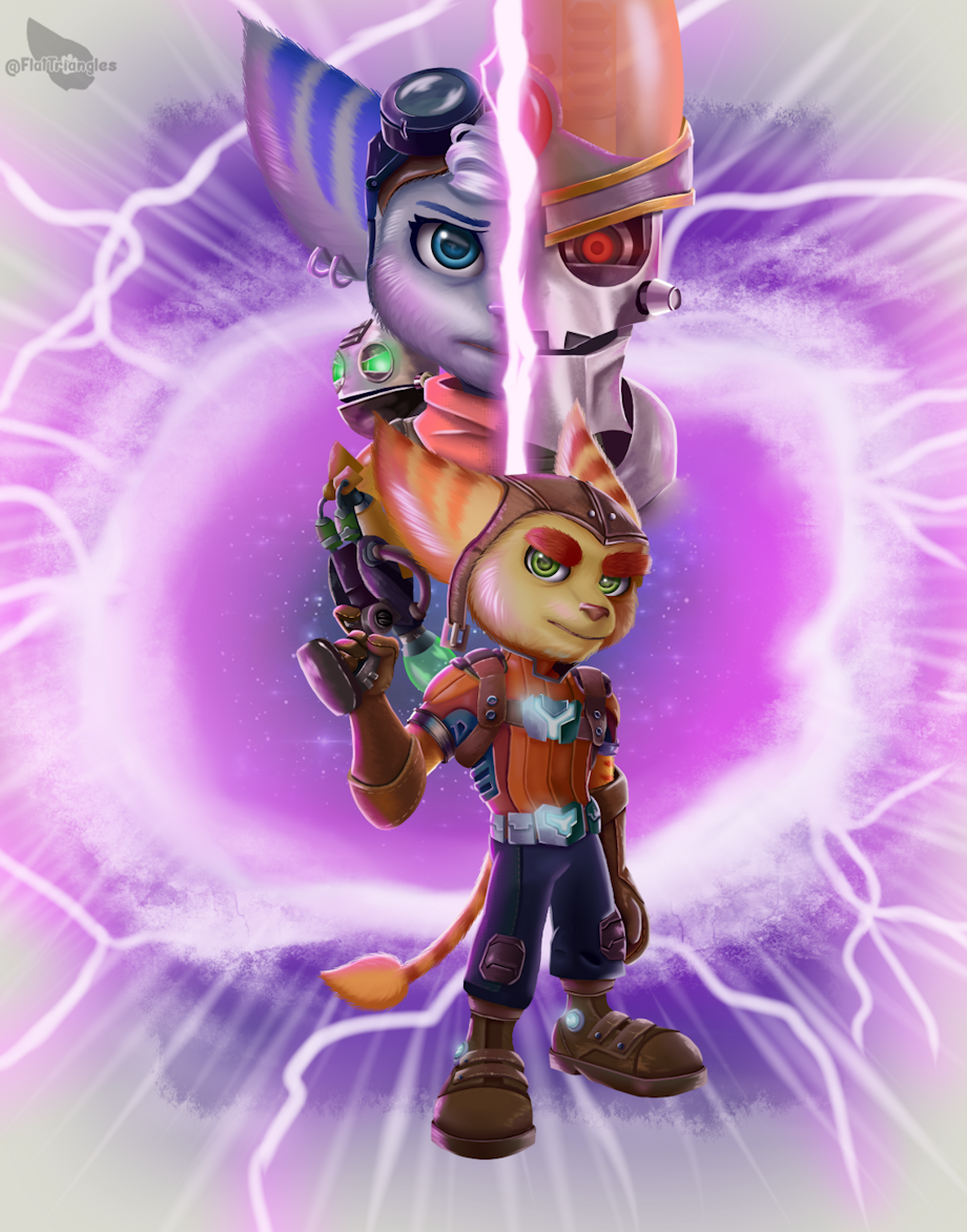 My Rift Apart hype fanart by FlatTriangles