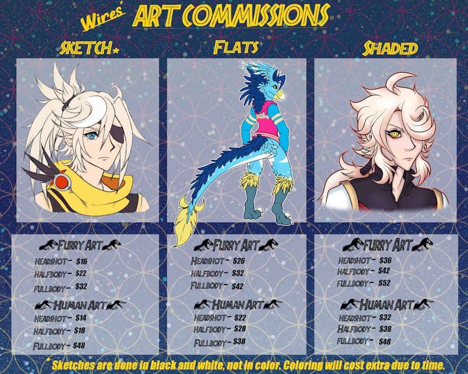 Wires' Art Commission Sheet by VoltRaptor
