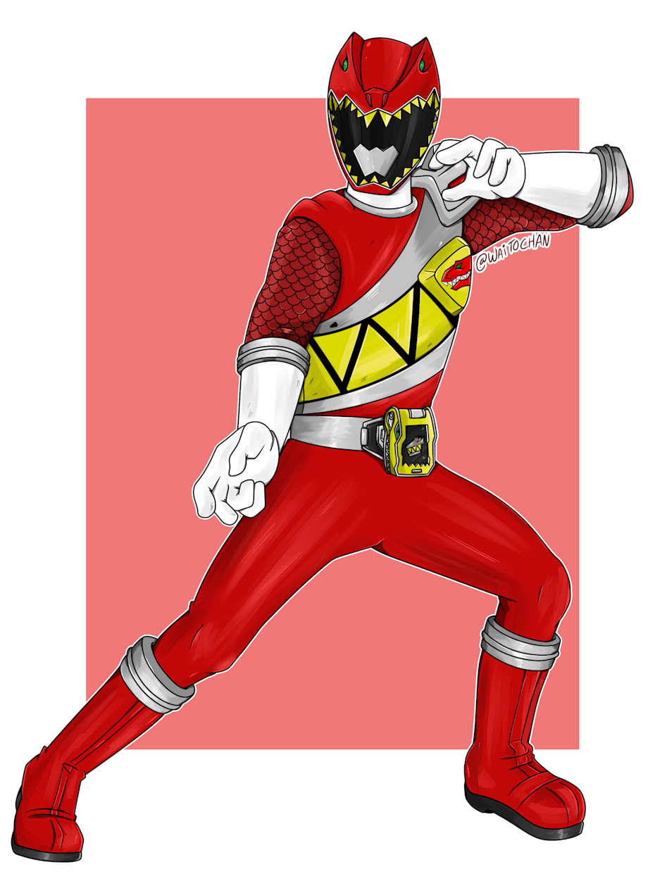 Brave T-rex by Waito